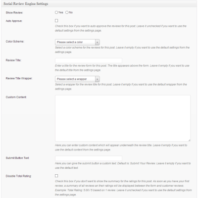 Social Review Engine | WP Social